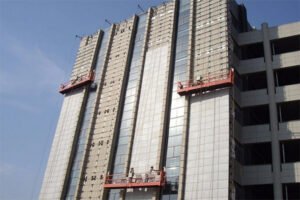 High rise window cleaning lift platform, window washing scaffolding ...